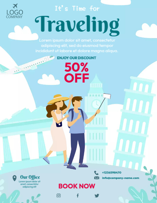 Travel And Tour Flyer Ads Template | PosterMyWall
