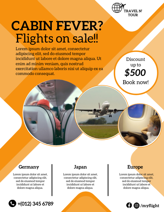 Folleto de Plantilla de Volante de Viajes Y Excursiones | PosterMyWall