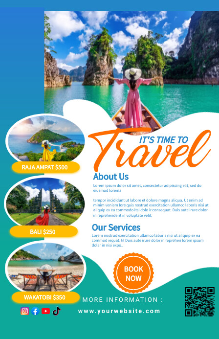 Plantilla de Travel and Tour Promotion Poster | PosterMyWall