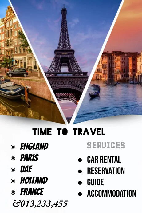Travel and tours flayer Template | PosterMyWall