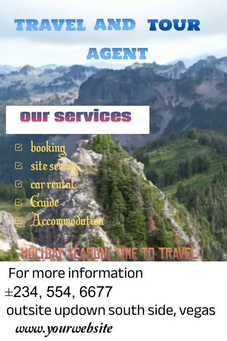 Modèle Travel and tours flayer video | PosterMyWall