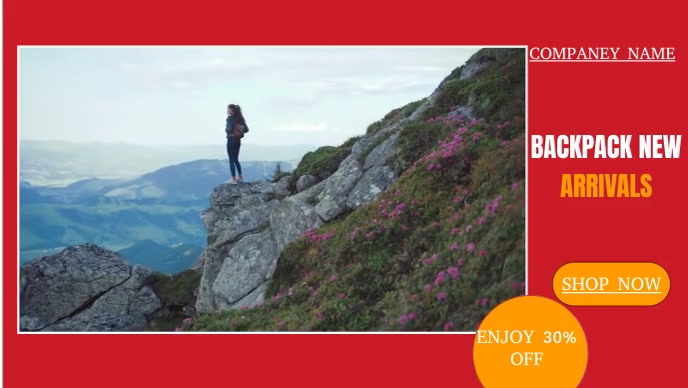 Travel backpack sale offer Template | PosterMyWall