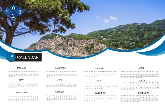 Travel Calendar Ads Template | PosterMyWall
