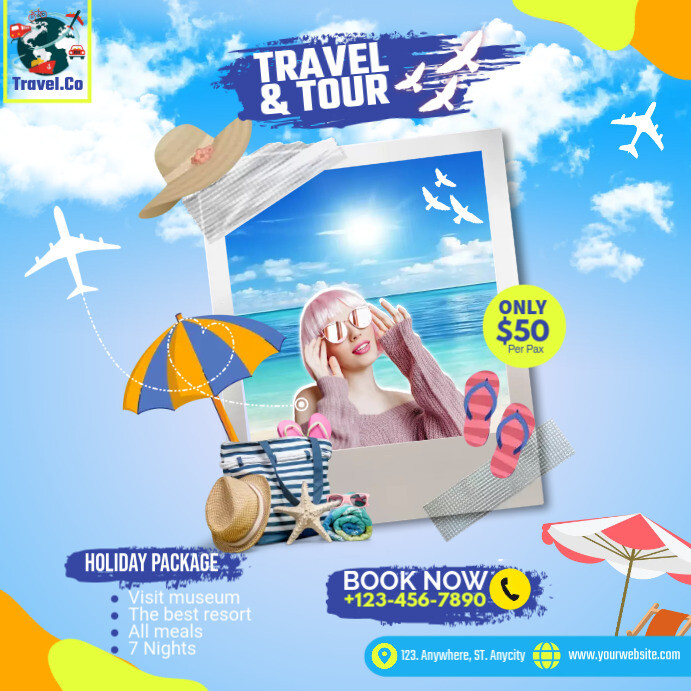 Copy of TRAVEL COMPANY | PosterMyWall