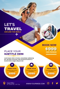 Holiday Travel Poster Template | PosterMyWall