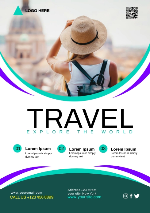 TRAVEL Template | PosterMyWall