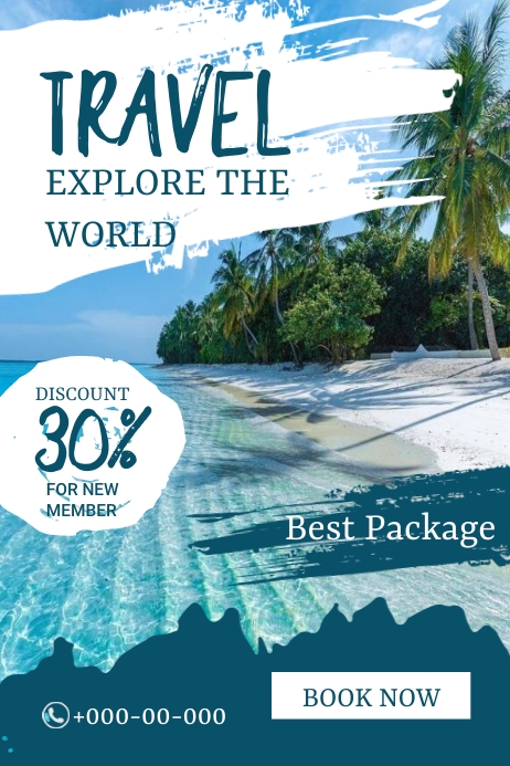 TRAVEL Template | PosterMyWall