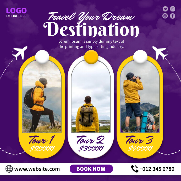 Travel Destination Template | PosterMyWall