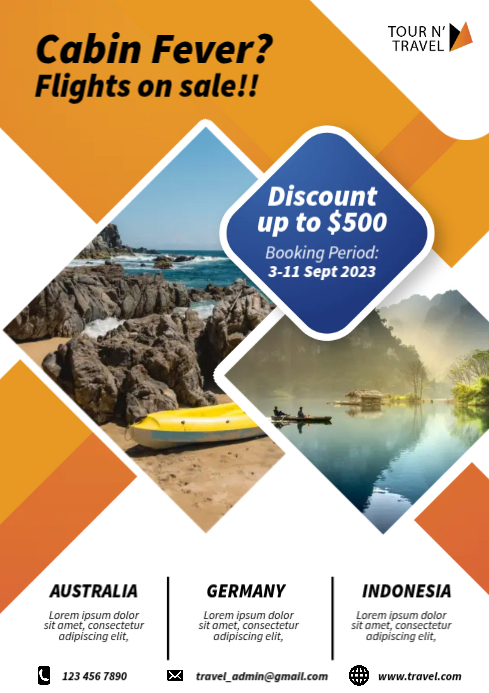 Travel Destinations Template | PosterMyWall