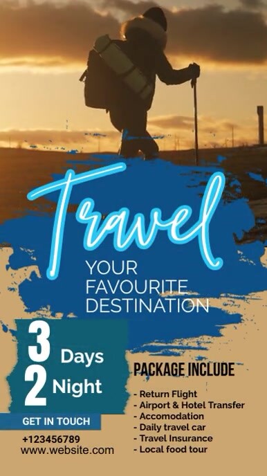 Travel Digital display Template | PosterMyWall