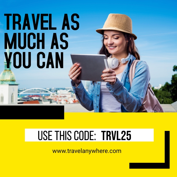 travel discount POSTER Template | PosterMyWall
