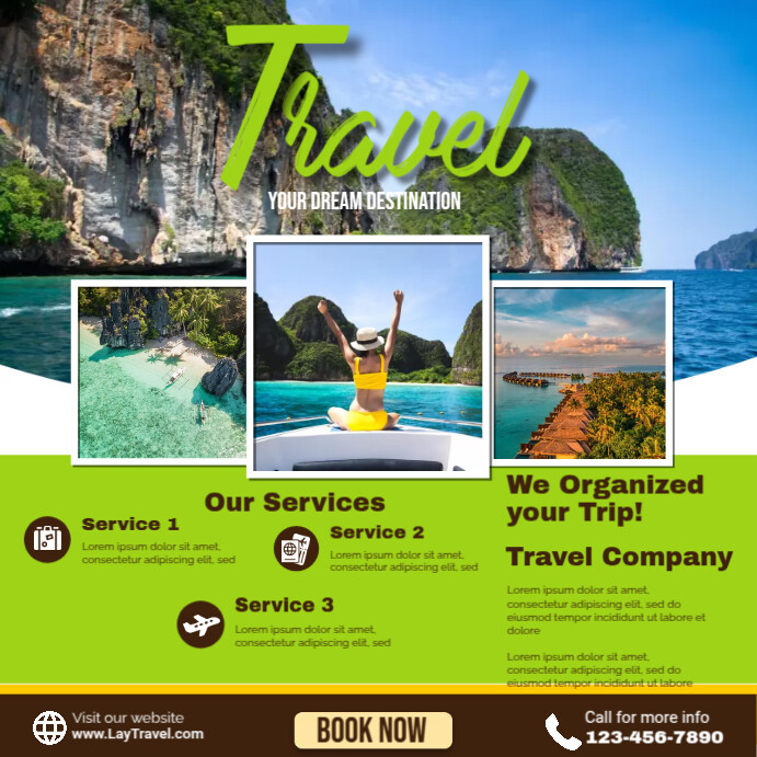 Travel Dream Destination Template | PosterMyWall