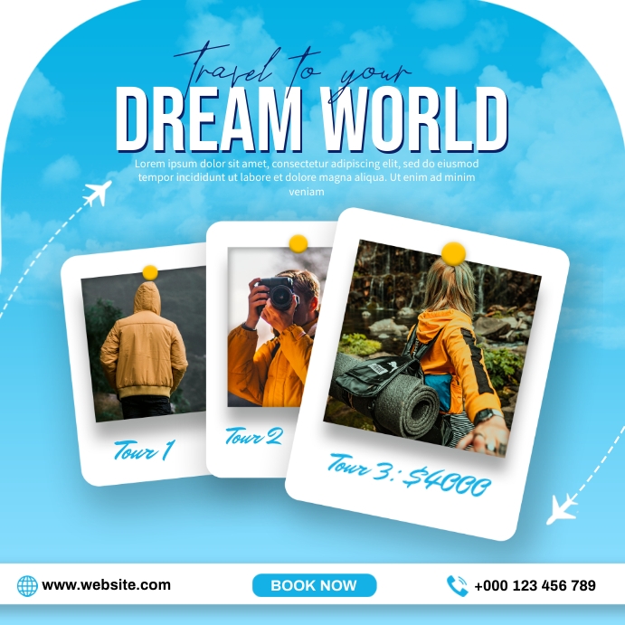 Travel Dream World Template | PosterMyWall
