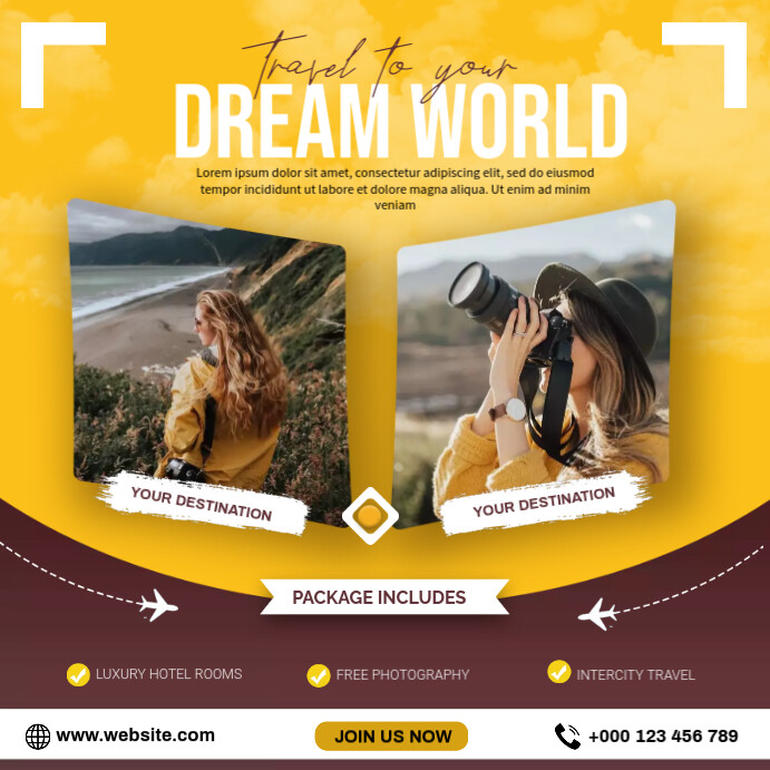 Travel Dream World Template | PosterMyWall