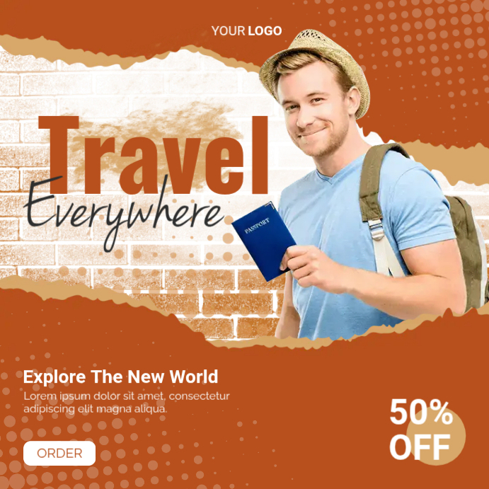 Travel Everywhere Template | PosterMyWall