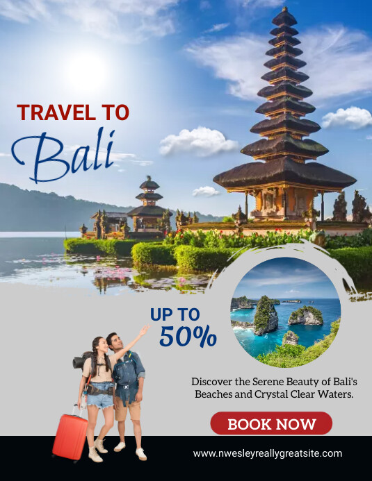 Travel explore bali flyer template-Vorlage | PosterMyWall