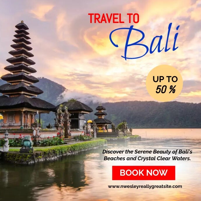 Copy of Travel Explore Bali Template | PosterMyWall