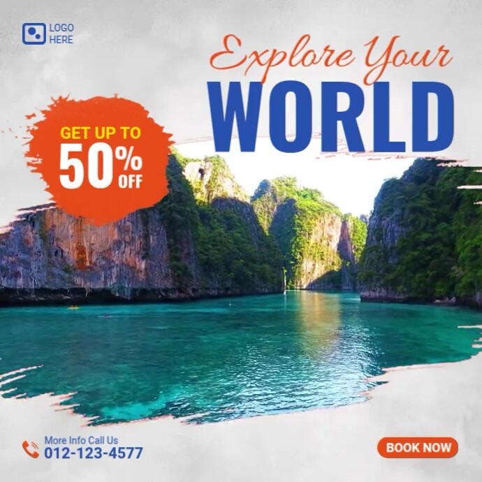 Travel Explore Video Ads Template | PosterMyWall