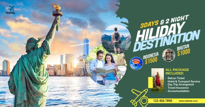 Travel Facebook Group Cover Template | PosterMyWall