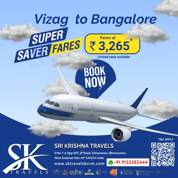 travel flight fare (1) Template | PosterMyWall