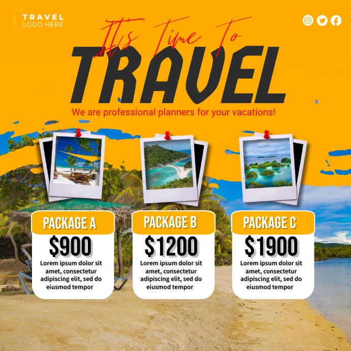 Travel Flyer Deals Template | PosterMyWall