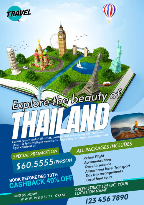 Copy of Travel Flyer | PosterMyWall