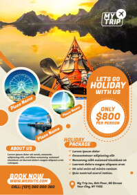 Maldives Travel Flyer Template | PosterMyWall