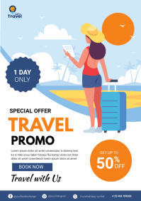 The Bahamas Travel Poster Flyer Template | PosterMyWall