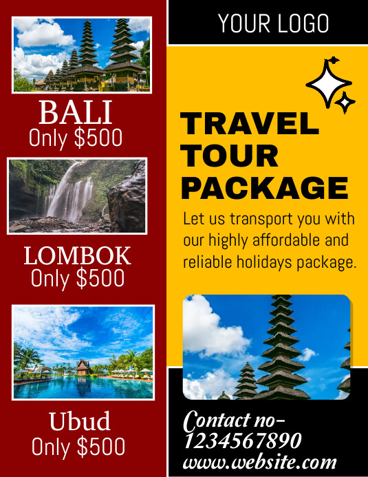 Travel flyers Template | PosterMyWall