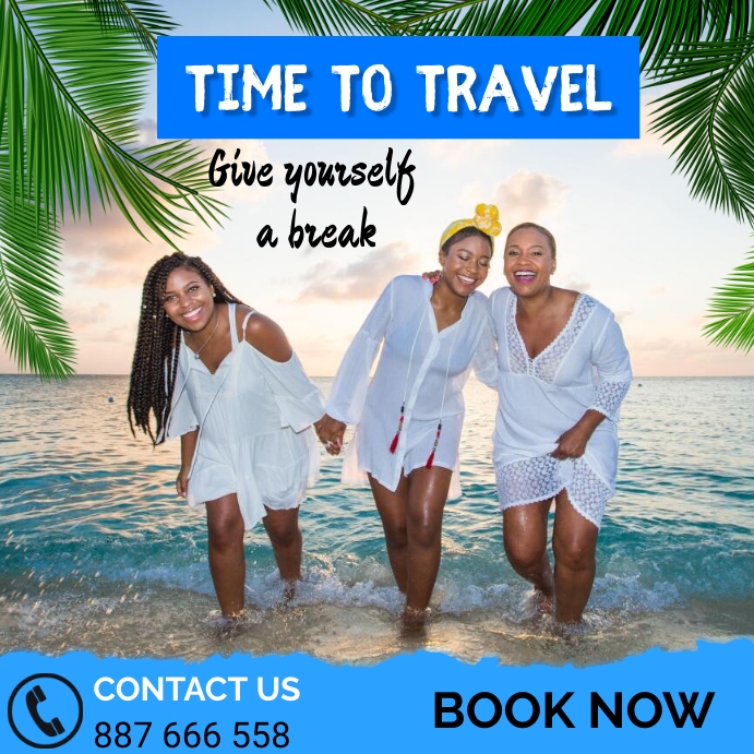 Travel holiday ad banner Template | PosterMyWall