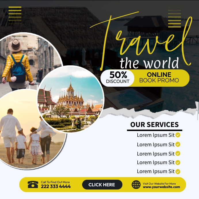 Copy of Travel Holiday Ads | PosterMyWall