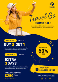 The Bahamas Travel Poster Flyer Template | PosterMyWall