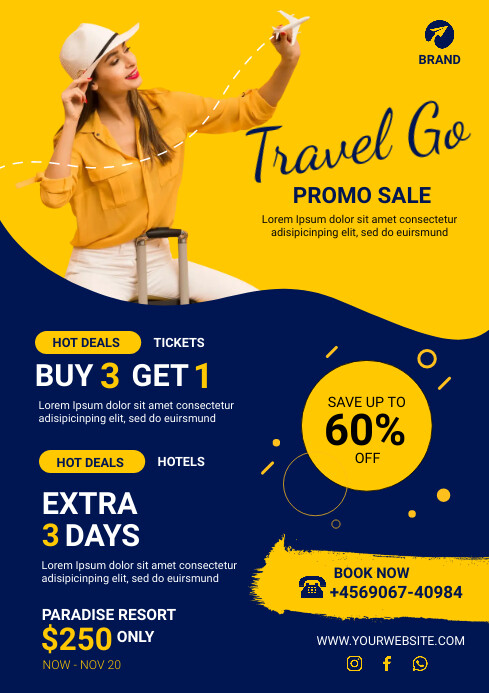 travel holiday Template | PosterMyWall