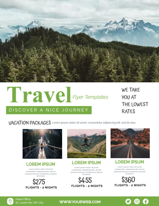 Plantilla de Travel Holiday Package | PosterMyWall