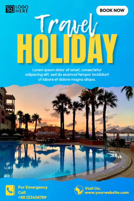 Travel Holiday Poster Template | PosterMyWall