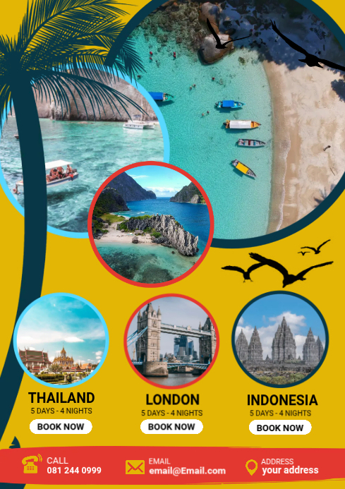 Travel Holiday Template | PosterMyWall