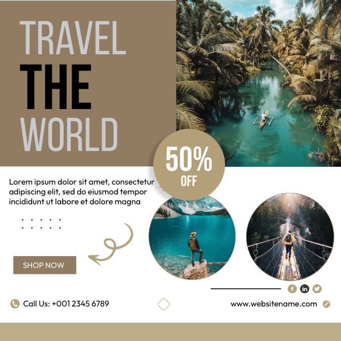 Travel Holiday Trip Template | PosterMyWall