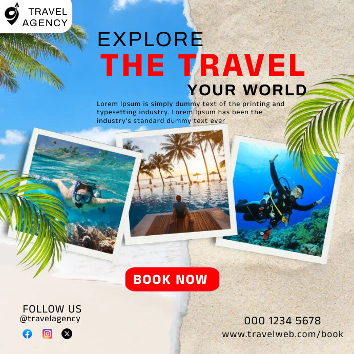 Travel Instagram Post Template | PosterMyWall