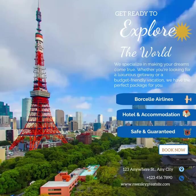 Travel Instagram Post Template | PosterMyWall