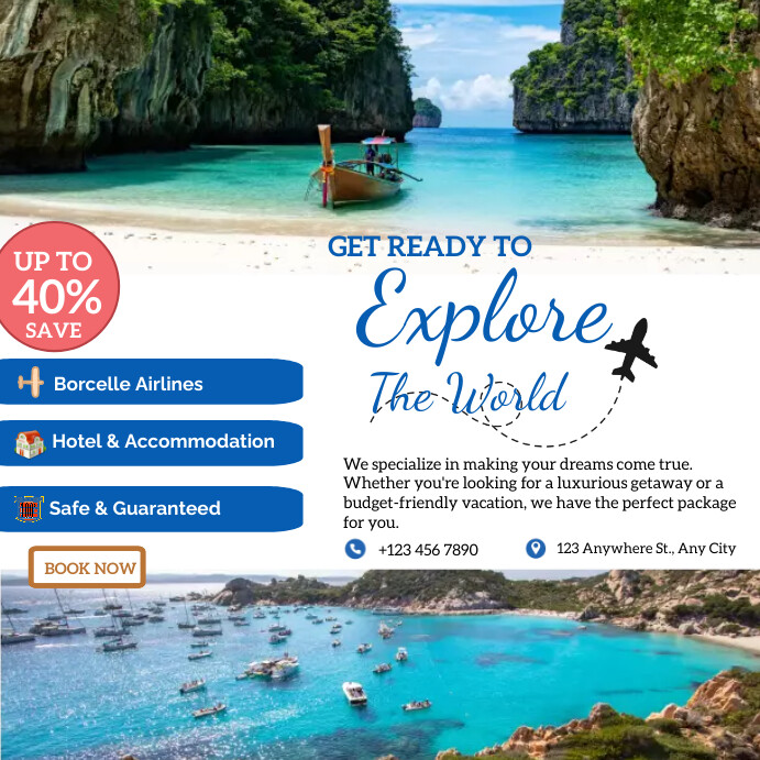 Travel Instagram Post Template | PosterMyWall