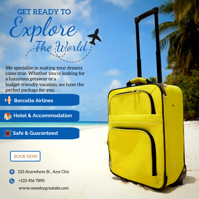 Travel Instagram Post Template | PosterMyWall