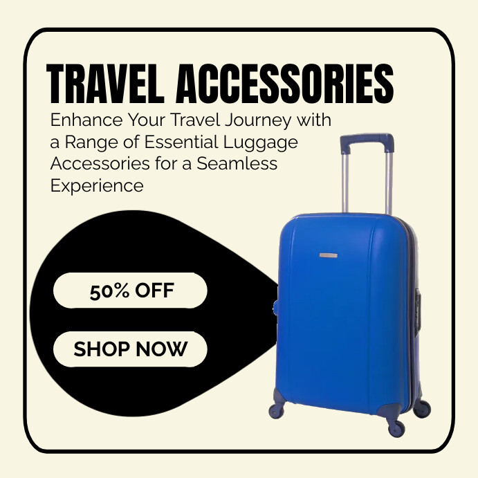 Travel Luggage & Trolley Bags Template | PosterMyWall