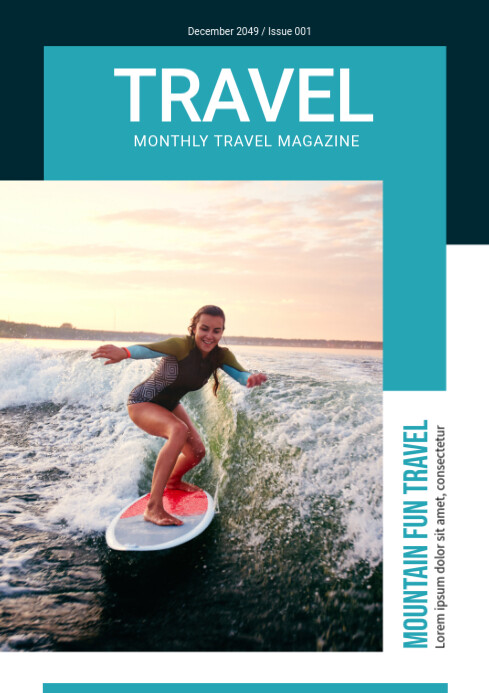 Travel Magazine Cover Template | PosterMyWall
