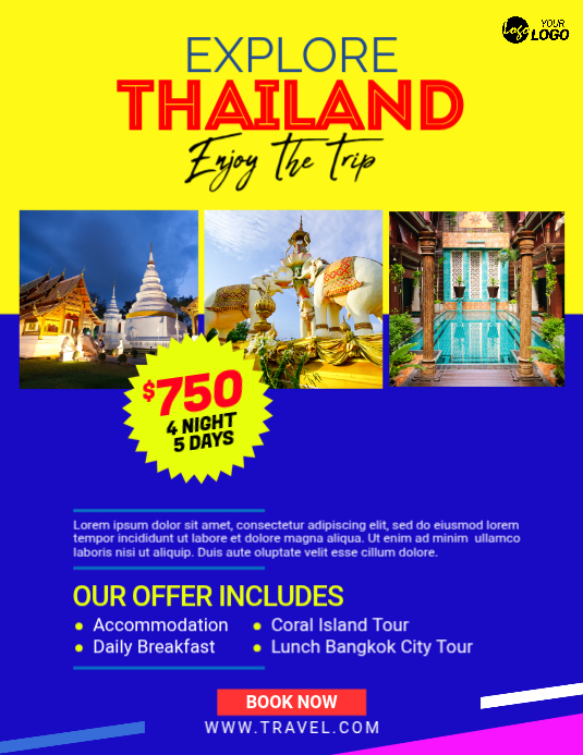 Travel Offer Flyer Template | PosterMyWall