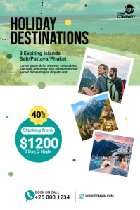 Travel Flyer Deal Banner Template | PosterMyWall