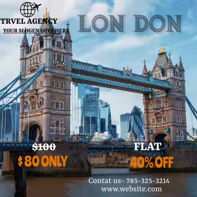 Travel package ad flyer template | PosterMyWall