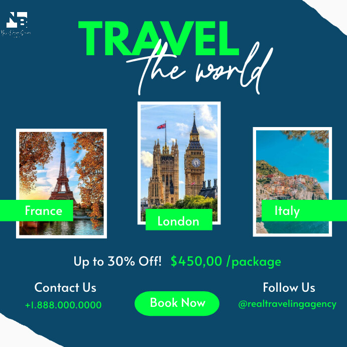 Plantilla de Travel Package | PosterMyWall