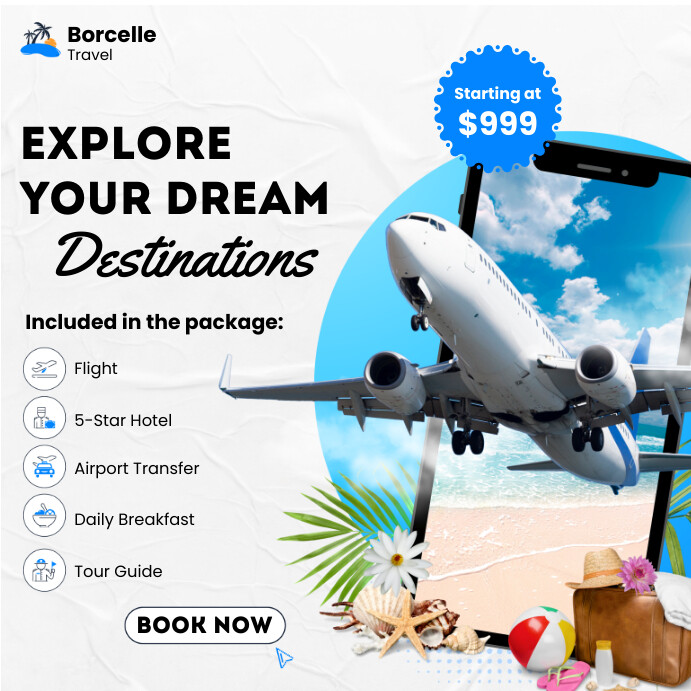 Plantilla de Travel Package | PosterMyWall