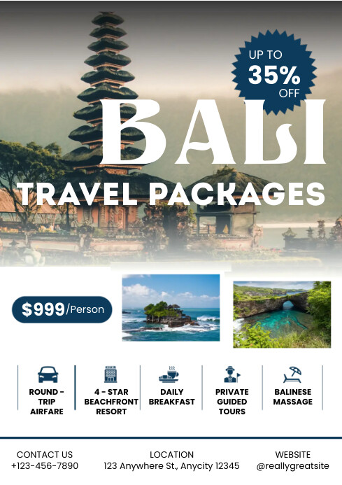 Travel packages Template | PosterMyWall