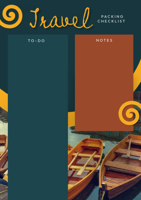 Travel Packing Checklist: Template | PosterMyWall